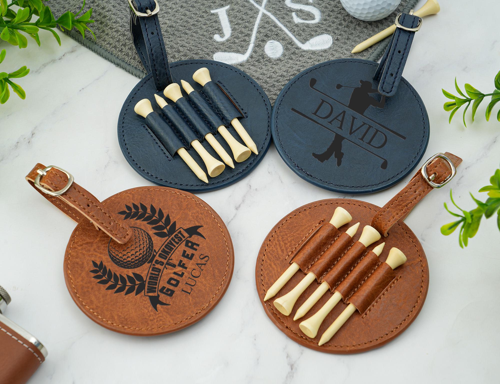 Personalized Golf Bag Tag: Faux Leather Engraved Golf Gift - Etsy