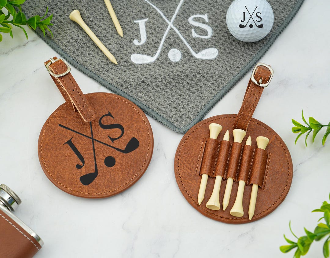 Engraved Golf Bag Tag,golf Bag Tag Personalized,custom Leather Golf Bag ...