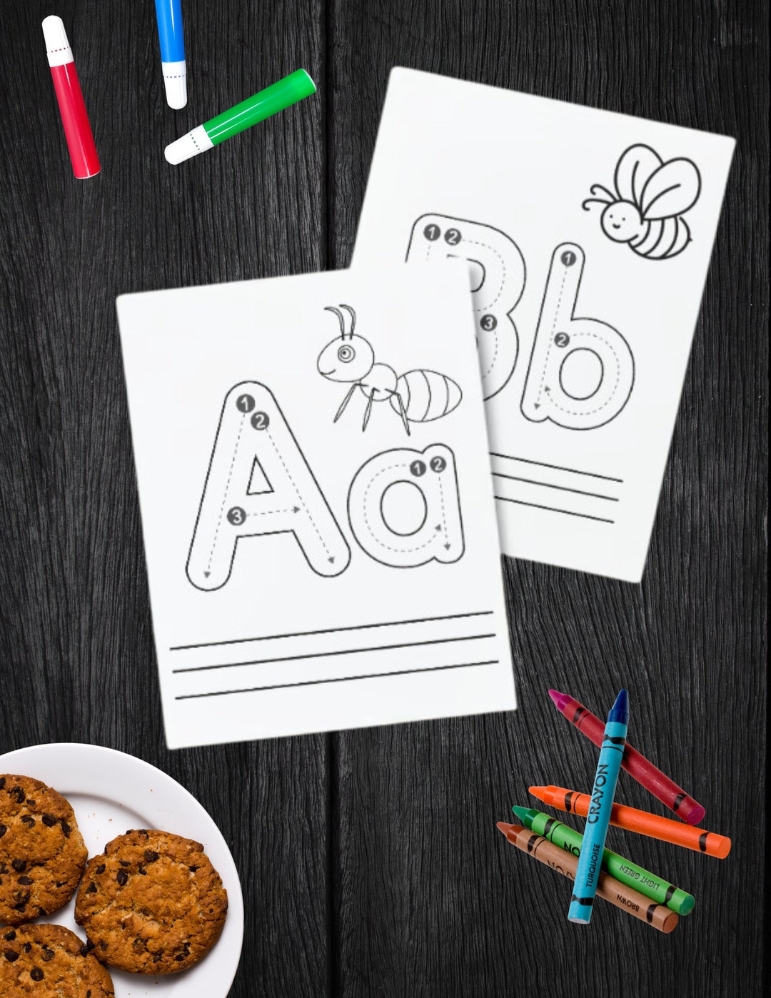 Alphabet Practice Pages A-Z - Etsy