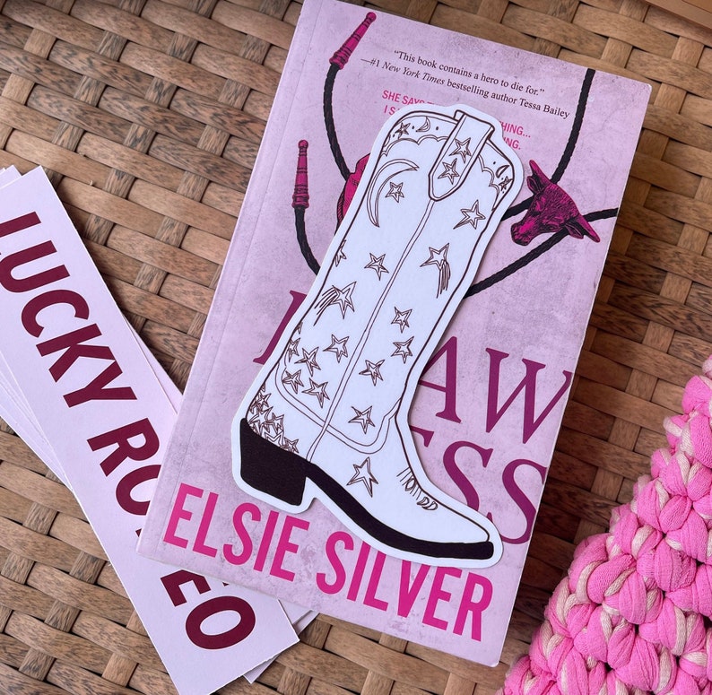 Star Cowgirl Boot Bookmark Cowboy Romance Bookmark Bookish Gift ...