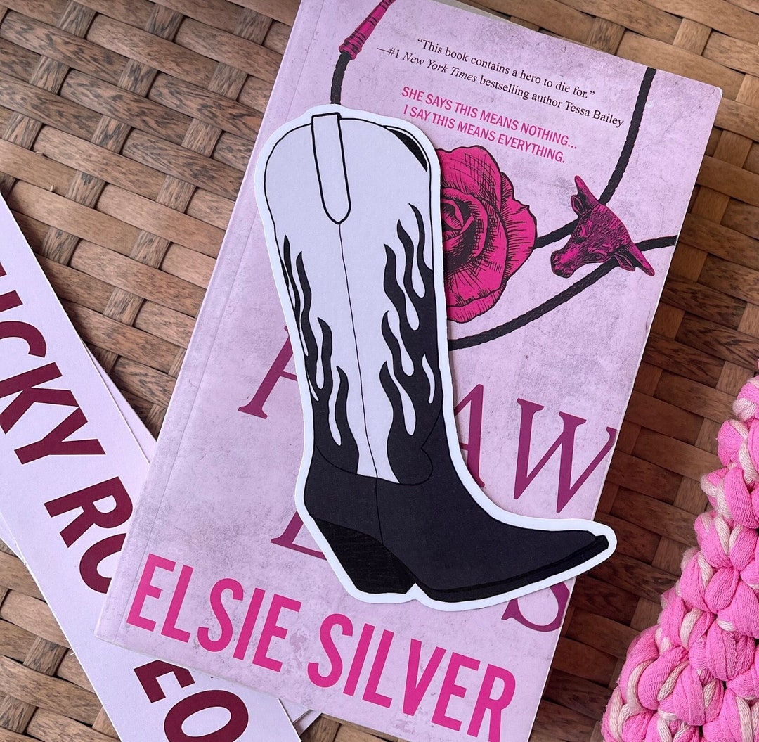 Flame Cowgirl Boot Bookmark Cowboy Romance Bookmark Bookish Gift ...