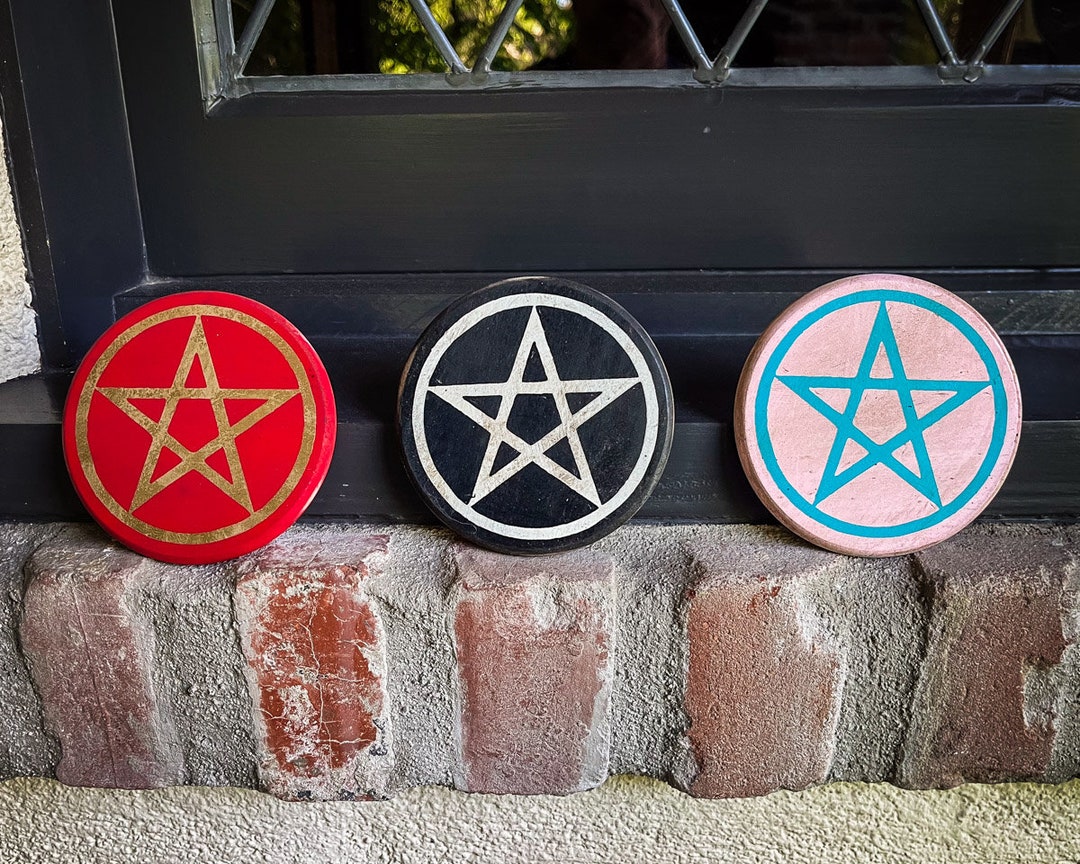 Pentacle, Custom Colors, Solid Quality Wood and Paint, Hand Crafted ...