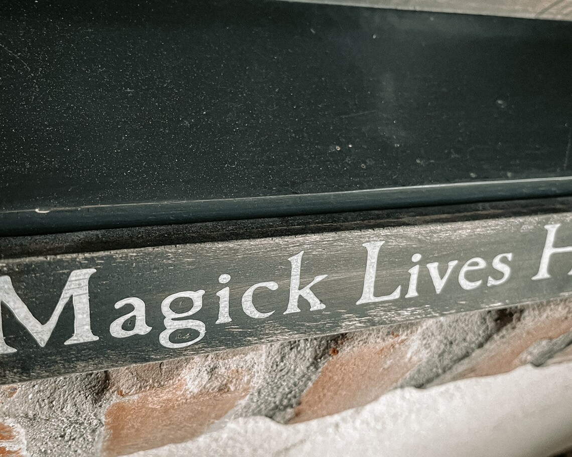 Magick Lives Here, Solid Wood and Paint Sign, Hand Crafted, for Witches ...