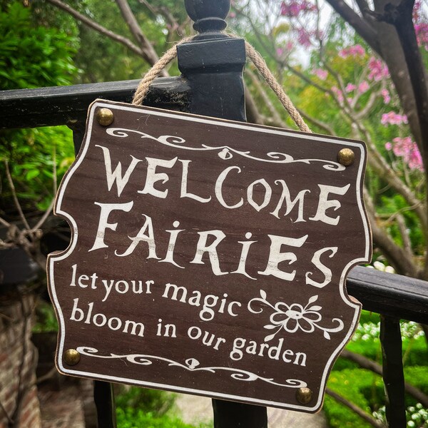 Fairy Garden Sign - Etsy