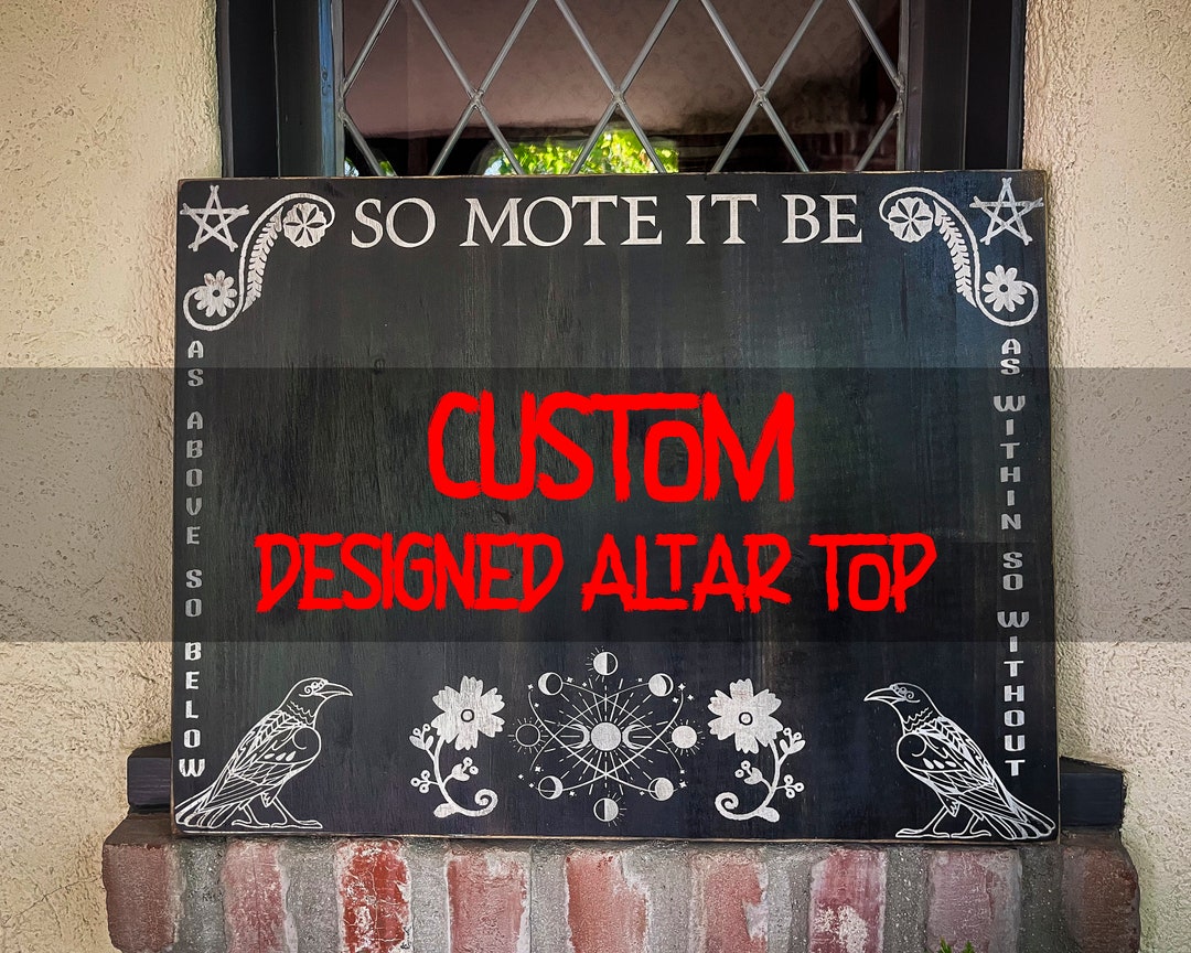 Custom Solid Wood Altar, Made to Order in Your Choice of Colors and Art ...