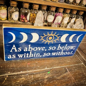 Pagan Prayer, Solid Wood and Paint Sign, Hand Crafted, Custom Colors ...