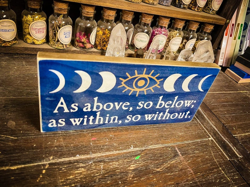 Pagan Prayer, Solid Wood and Paint Sign, Hand Crafted, Custom Colors ...