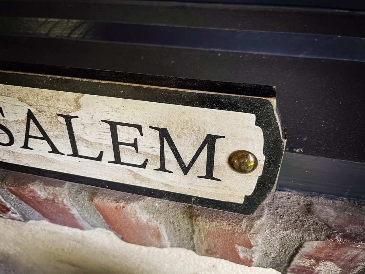 Custom Text Salem Town Solid Wood and Paint Street Sign, Font, Hand ...
