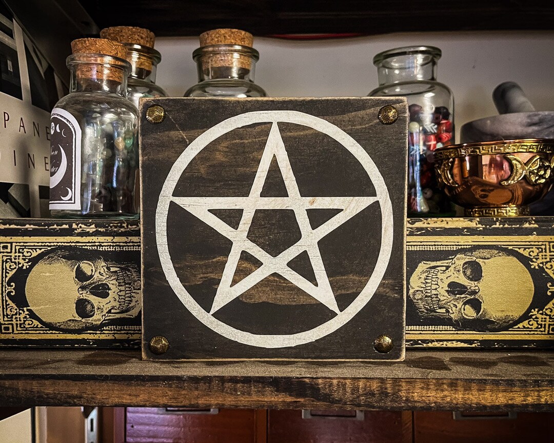 Square Pentacle, Custom Colors, Solid Wood and Paint, Hand Crafted, for ...