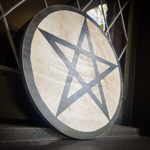 Large Pentacle, Custom Colors, Solid Quality Wood and Paint, Hand ...
