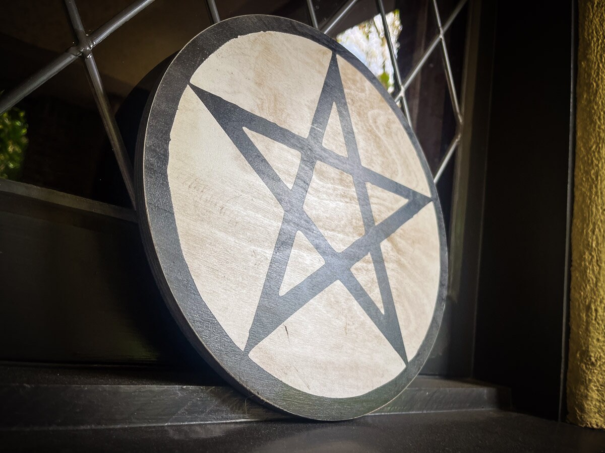 Large Pentacle, Custom Colors, Solid Quality Wood and Paint, Hand ...
