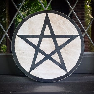 Large Pentacle, Custom Colors, Solid Quality Wood and Paint, Hand ...