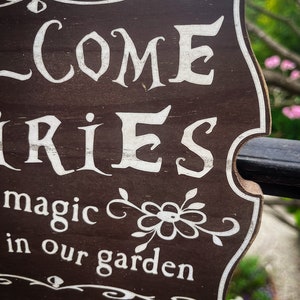 Fairy Garden Sign Solid Wood and Paint Sign, Hand Crafted, Custom ...
