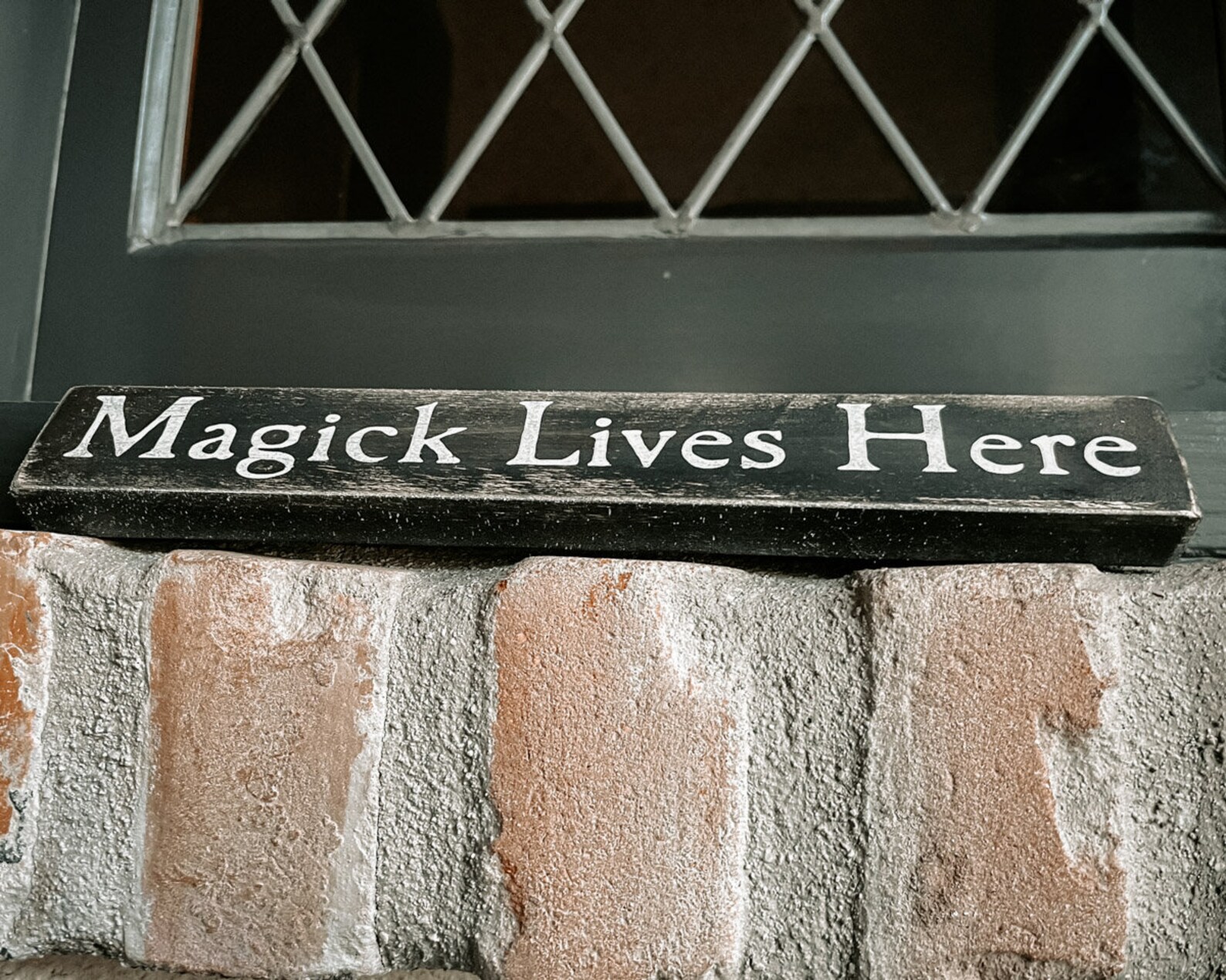 Magick Lives Here, Solid Wood and Paint Sign, Hand Crafted, for Witches ...
