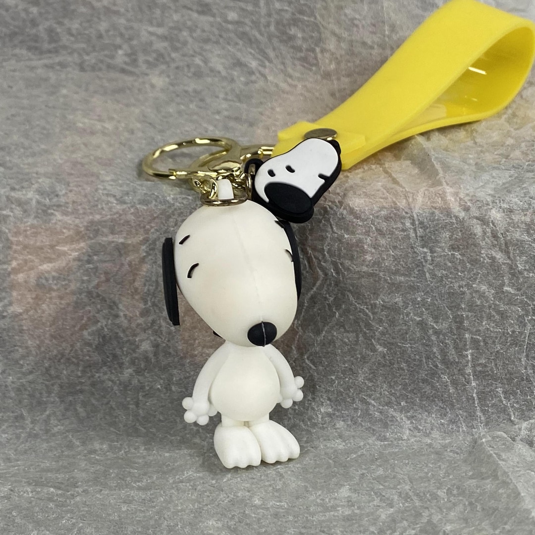 Snoopy Keychain-snoopy 3D Keychain-snoopy Silicone Keychain-key Ring - Etsy
