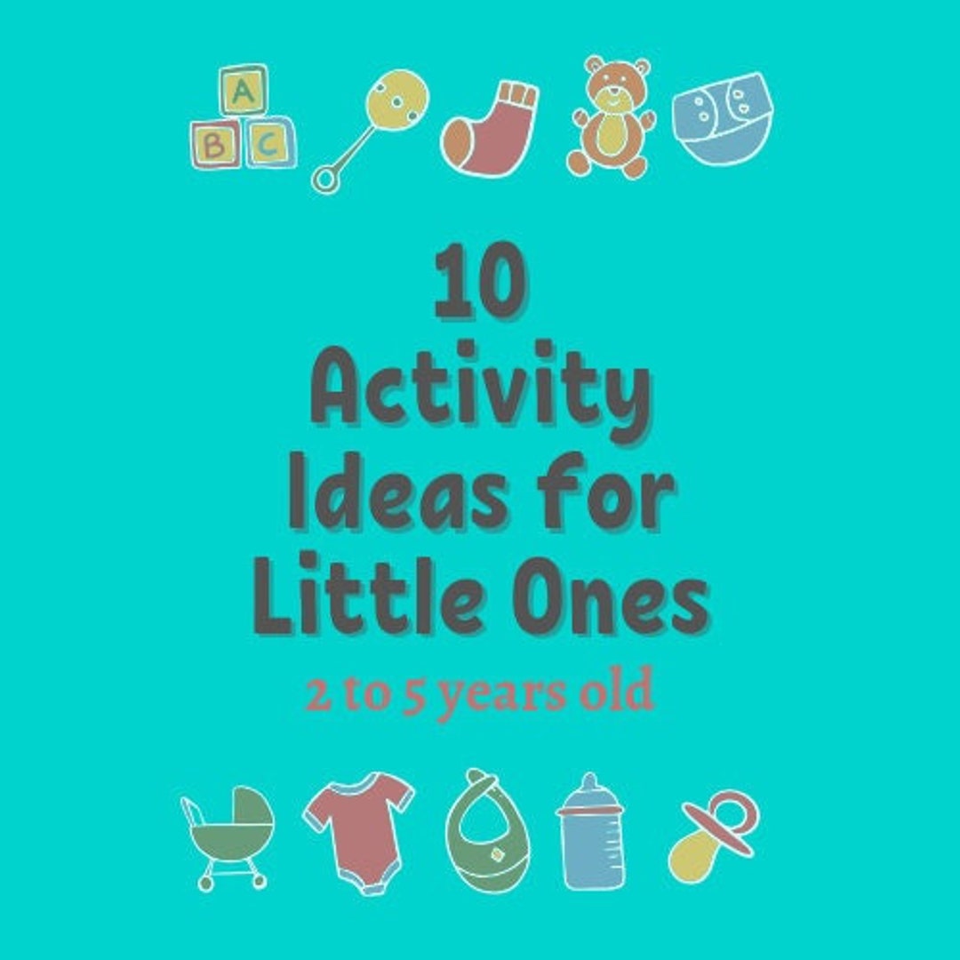 10 Activity Ideas for Little Ones Book, Early Education, Learning. - Etsy