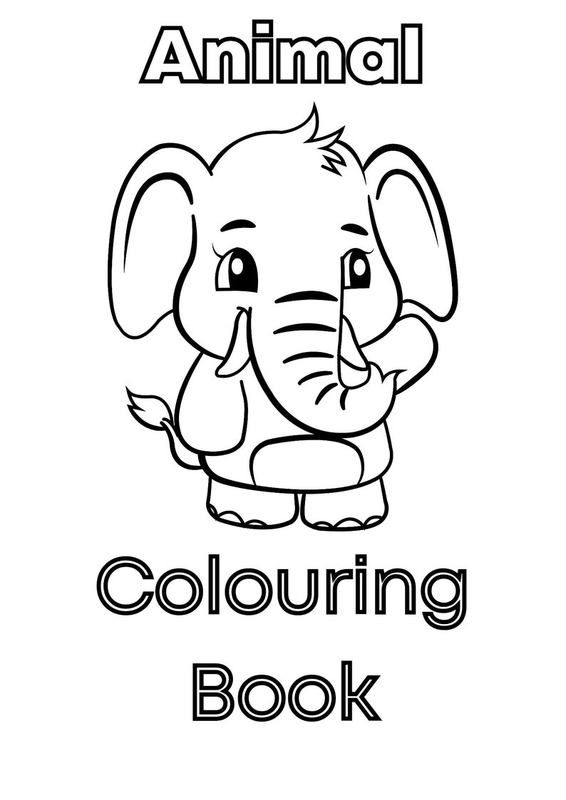 Animal Colouring Book, 21 Worksheets, Activity Book, Early Education ...