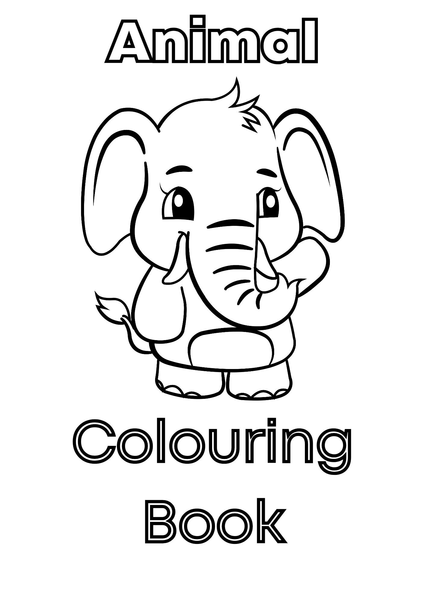 Animal Colouring Book, 21 Worksheets, Activity Book, Early Education ...