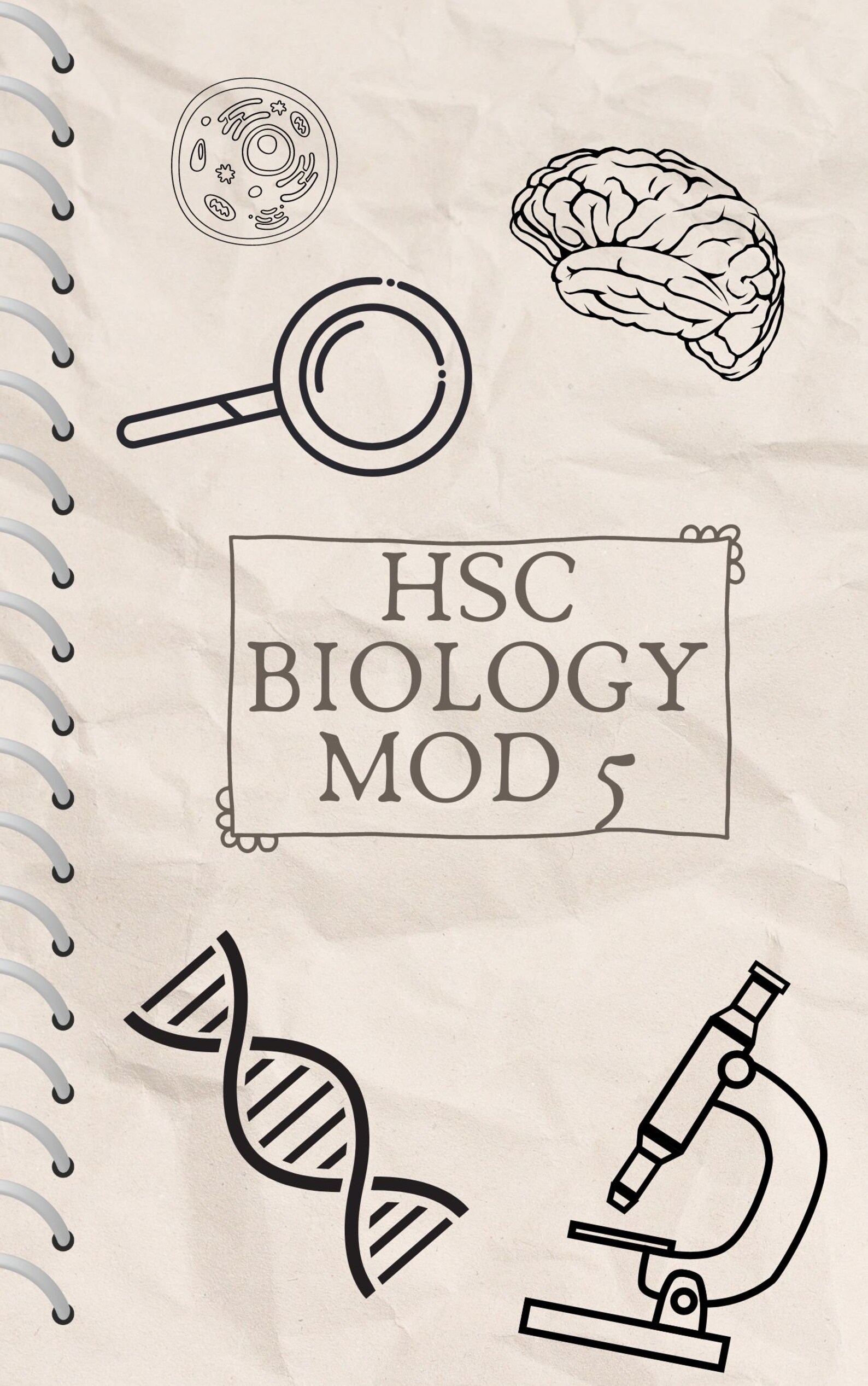HSC Module 5 Biology Extensive Handwritten Notes, Black Paper, Colorful ...