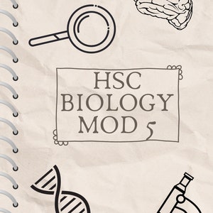 HSC Module 5 Biology Extensive Handwritten Notes, Black Paper, Colorful ...