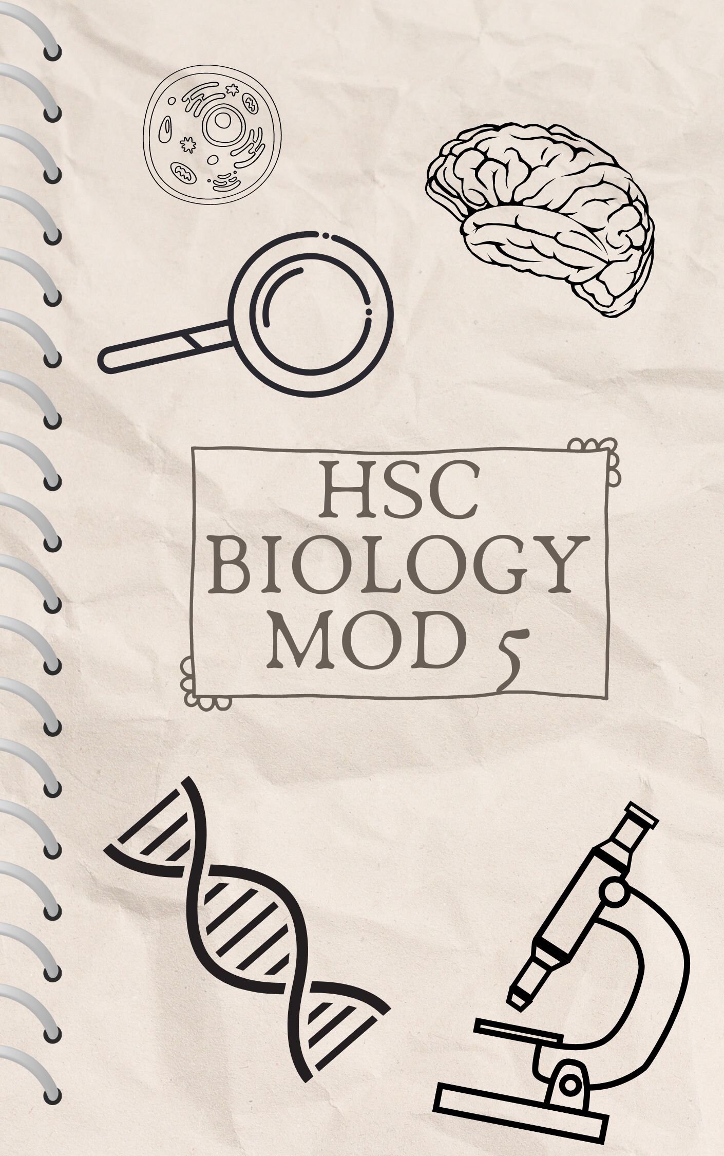 HSC Module 5 Biology Extensive Handwritten Notes, Black Paper, Colorful ...