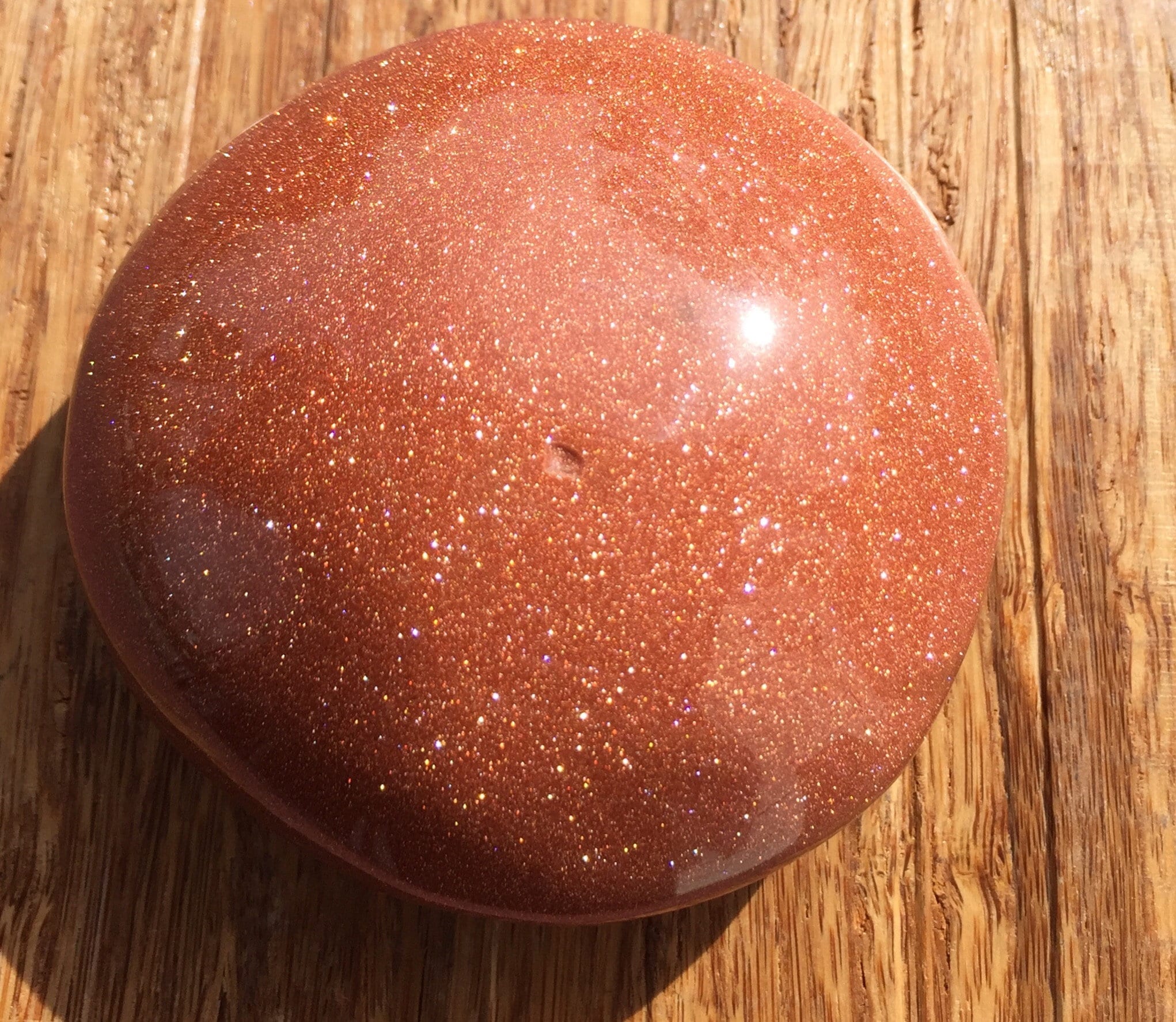 Red Goldstone Mineral Crystal Freeform Stone Orange Sparkle | Etsy