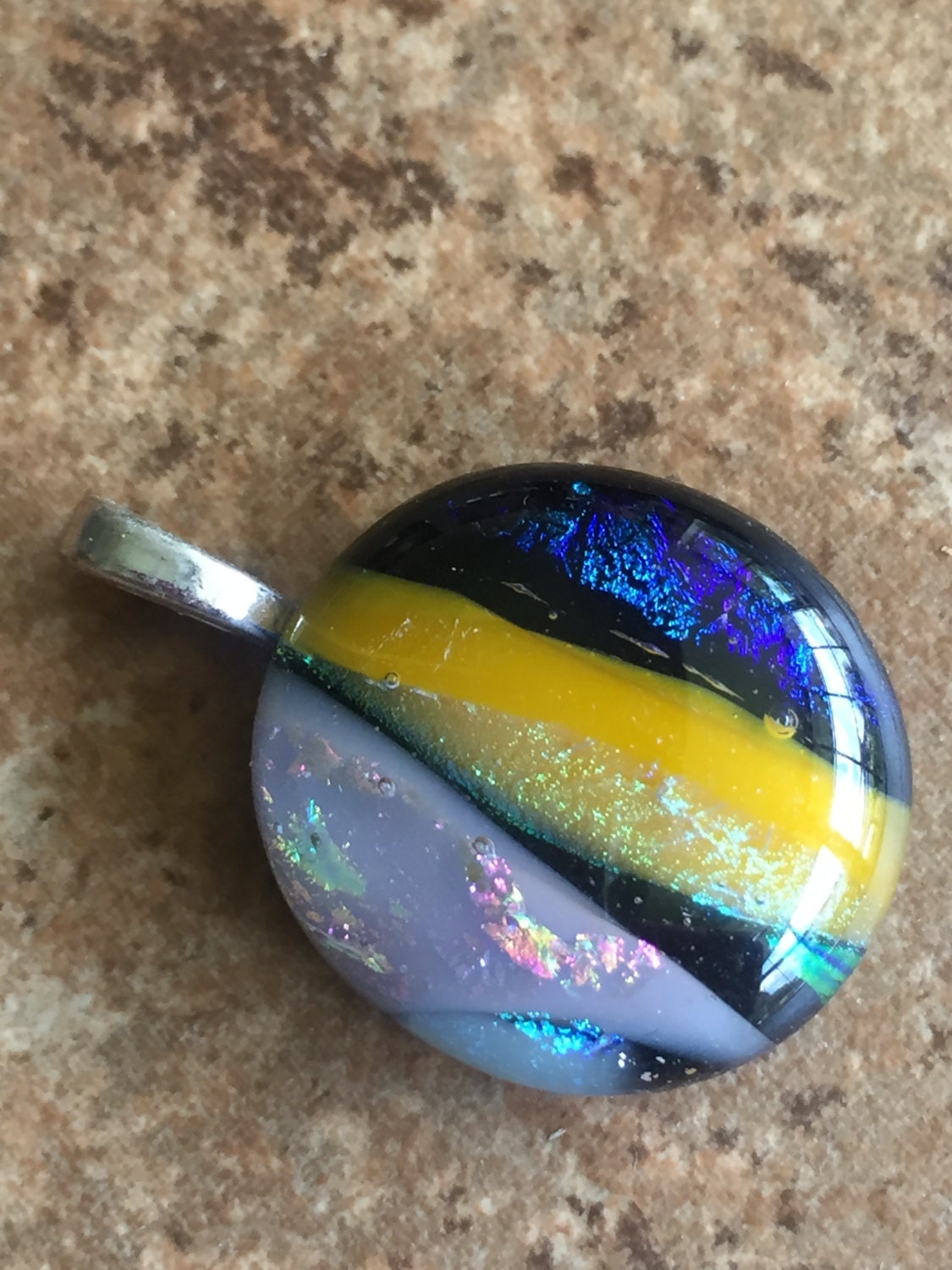 Fused Dichroic Glass Pendant Art Glass Jewelry Multiple - Etsy