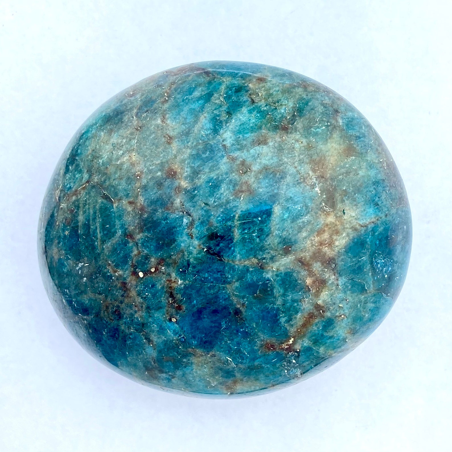 Apatita azul pulido forma libre forma tallada piedra mineral cristalina ...