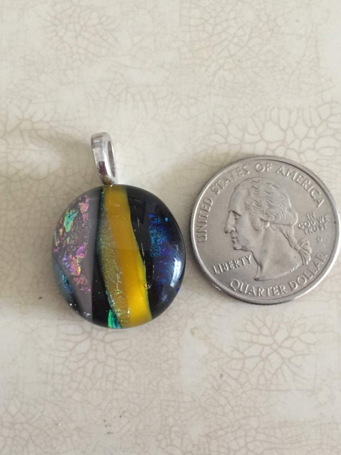 Fused Dichroic Glass Pendant Art Glass Jewelry Multiple - Etsy