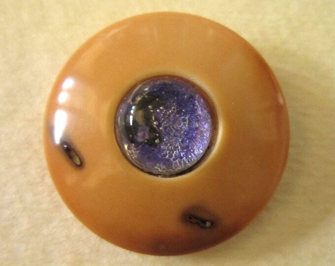 Vegetable Ivory Button With Glass Jewel Corozo Tagua Nut - Etsy