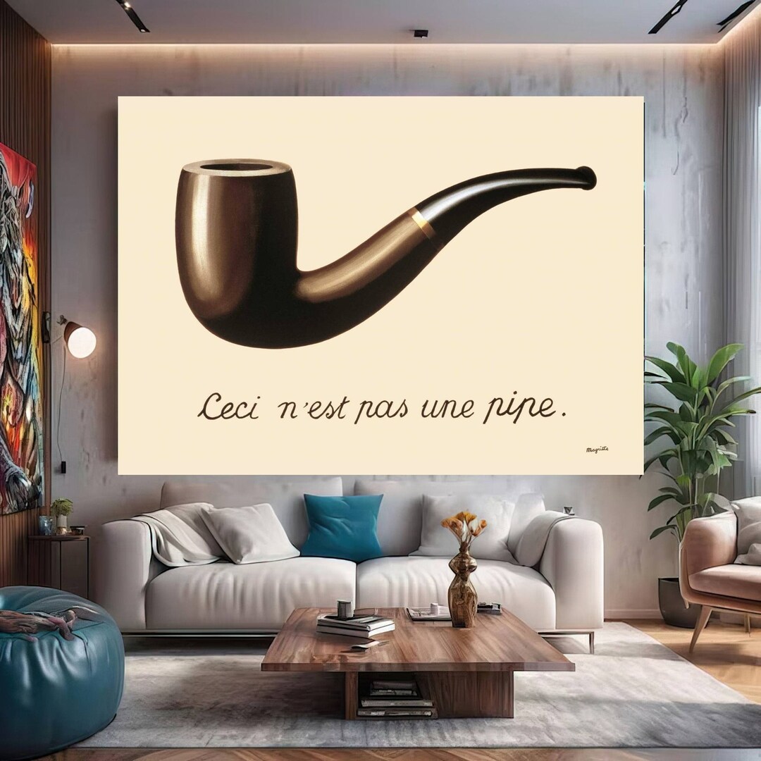 Large René Magritte , the Treason Wall Art Print - Etsy
