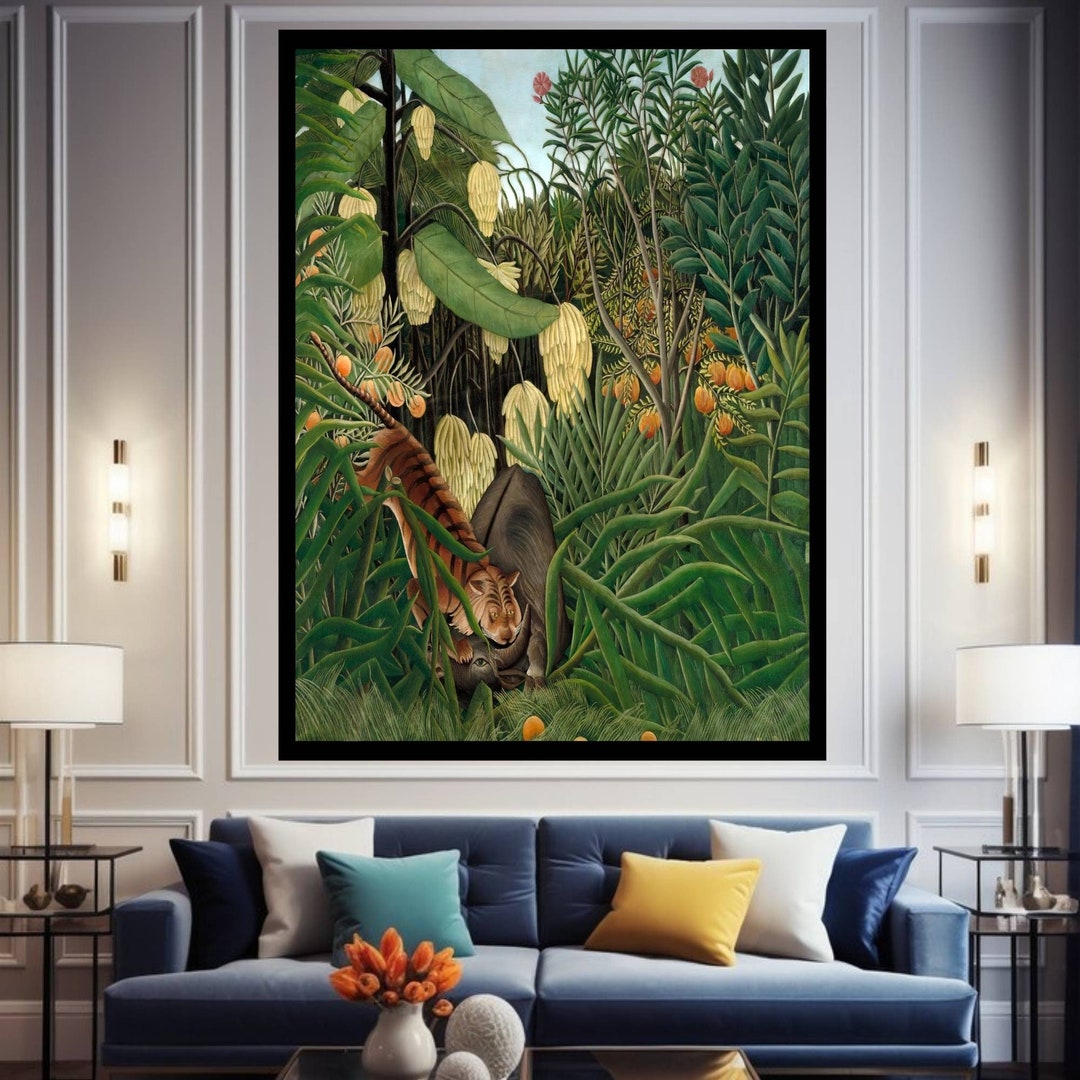 Henri Rousseau the Equatorial Jungle 1909 Print, Henri Rousseau ...