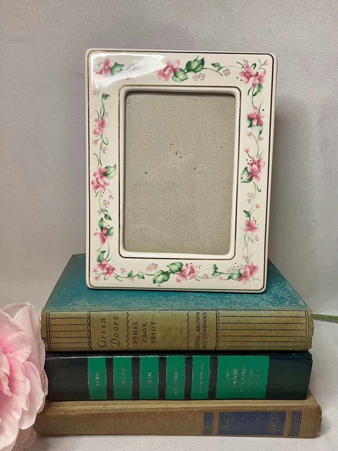 Vintage Carr Co Porcelain Picture Frame 3x5 3x5 Picture Frame, Vintage ...