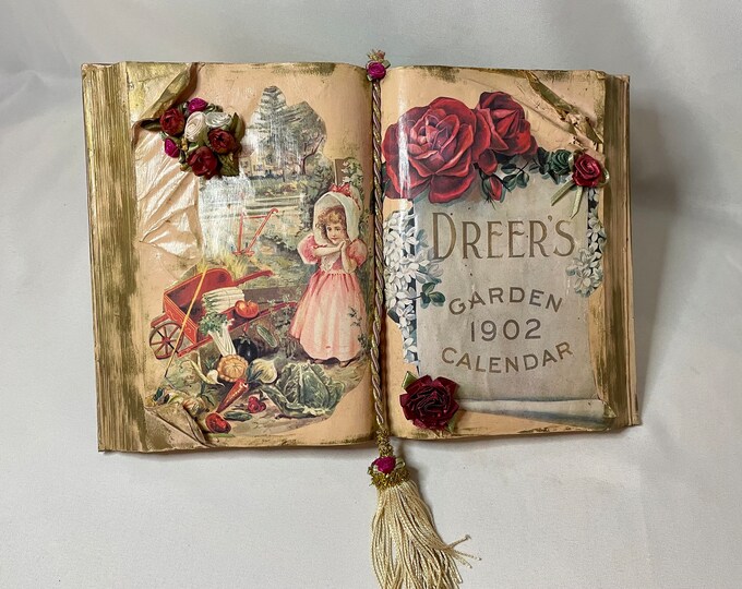 Decorative Victorian Open Book Art ~ Display, Coquette Decor, Victorian ...