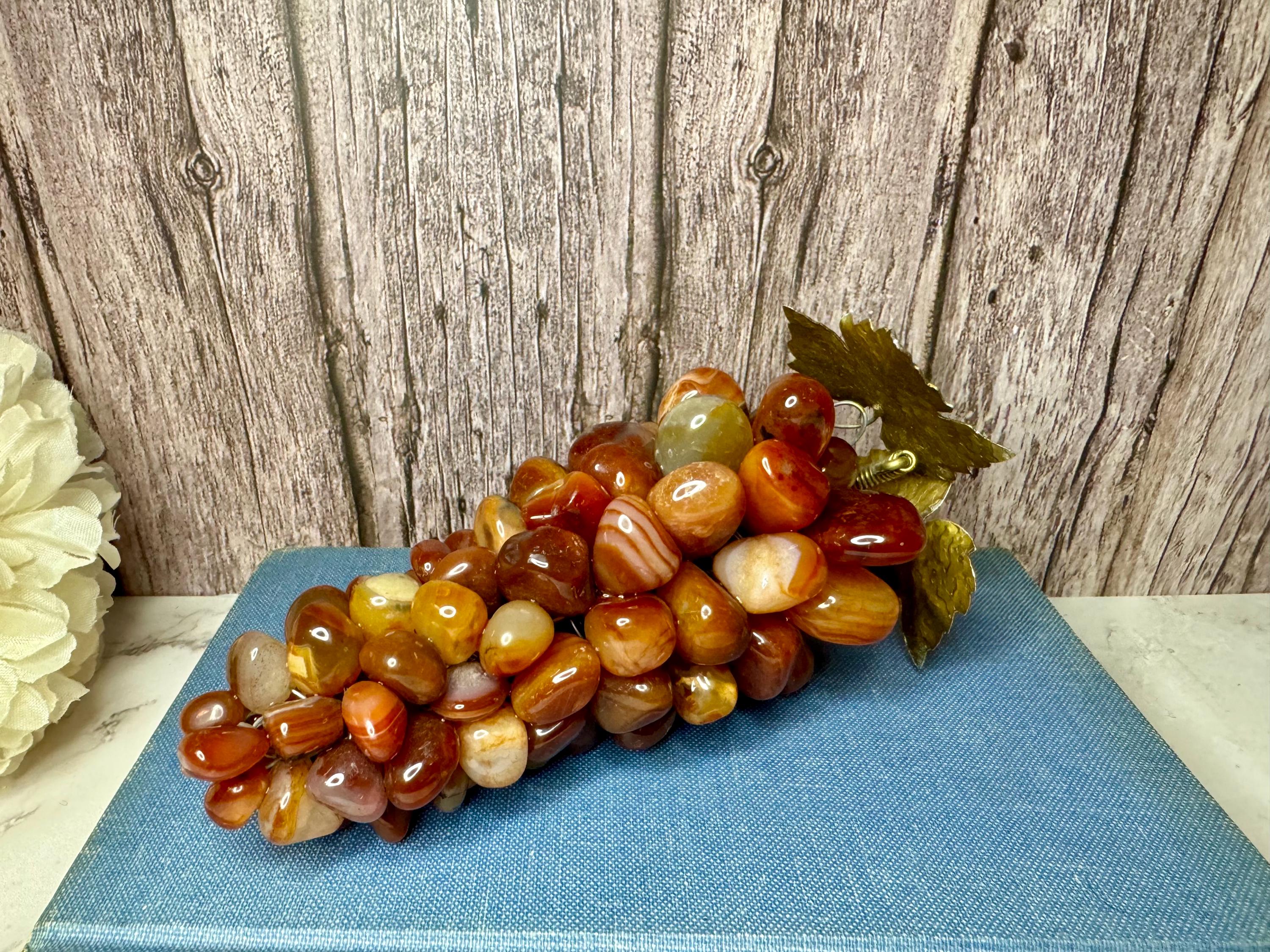 Vintage Polished Stone Grape Cluster ~ Polished Stone Grape Cluster ...
