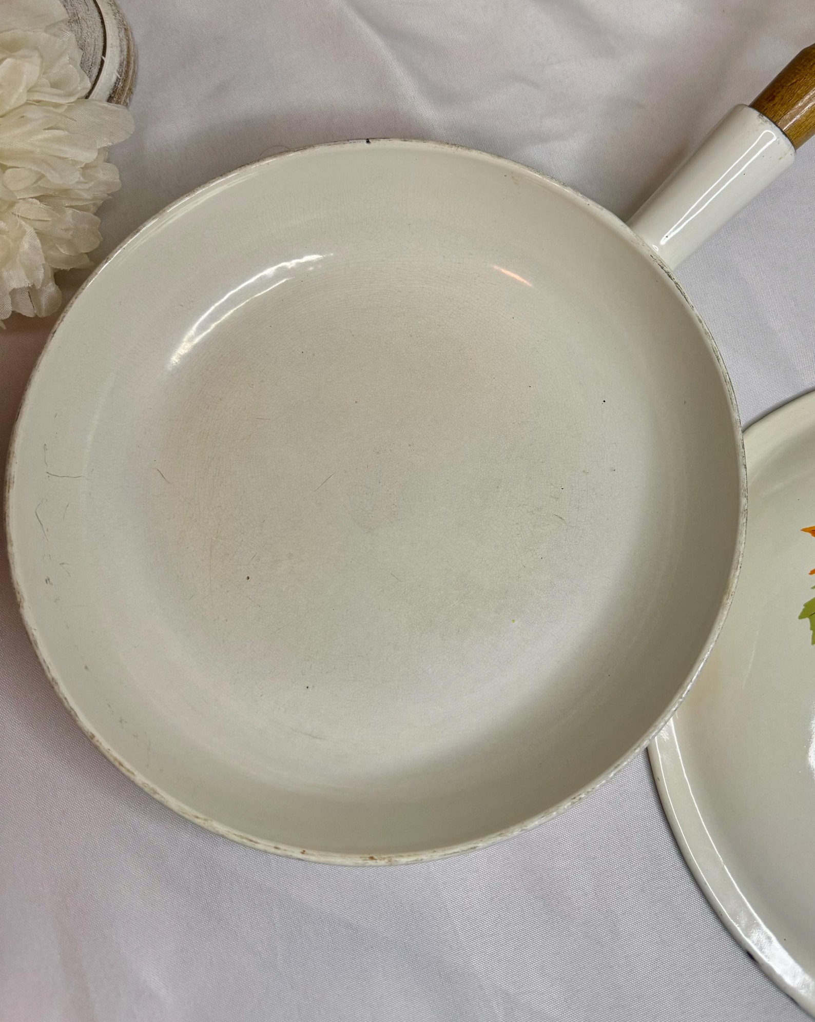 Vintage Descoware Belgium Autumn Maple Leaves Skillet Pan With Lid ...