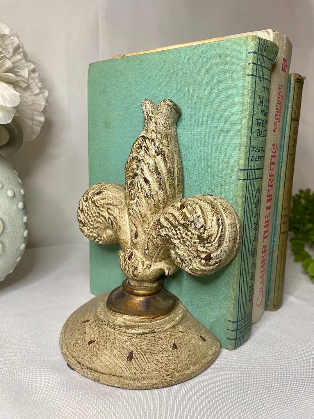 Vintage Fluer De Lis Finial Bookends Vintage Bookends, Fluer De Lis ...