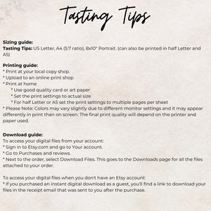 Pie Tasting Tips, Cheatsheet, Guide, Poster, Sign, Printable ...