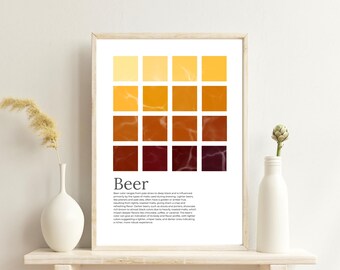 Bourbon Color Guide, Types, Tips, Poster, Sign, Printable, Gift, Home ...