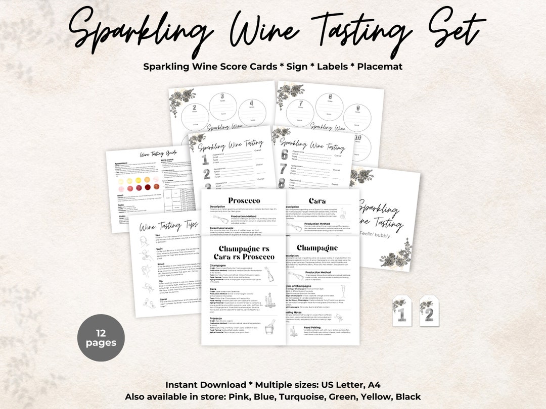 Sparkling Wine Tasting Guide Champagne Vs Prosecco Vs Cava Reference ...