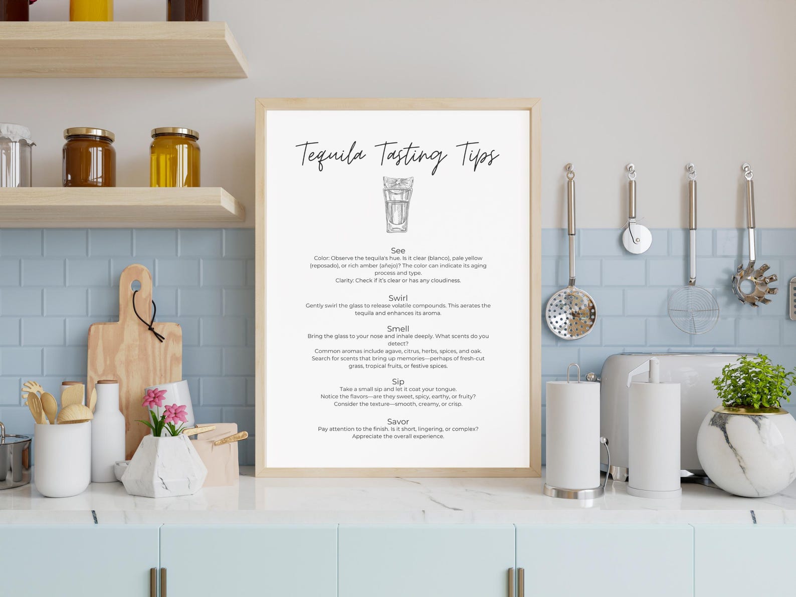 Tequila Tasting Tips, Cheatsheet, Guide, Poster, Sign, Printable ...