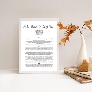 Poke Bowl Tasting Tips, Cheatsheet, Guide, Poster, Sign, Printable ...
