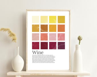 Bourbon Color Guide, Types, Tips, Poster, Sign, Printable, Gift, Home ...