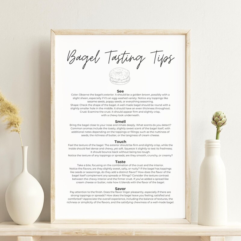 Bagel Bar Sign - Etsy