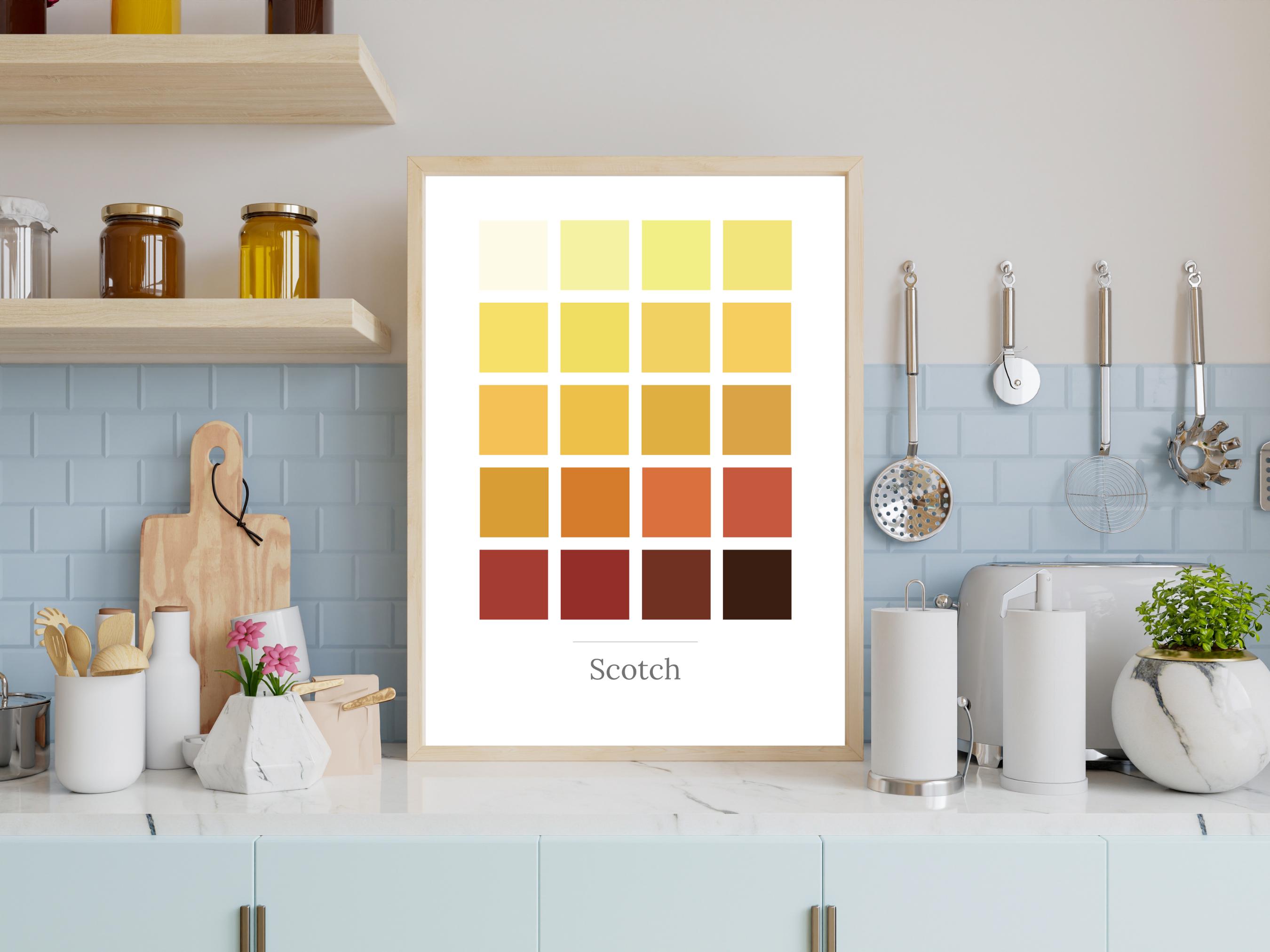 Scotch Color Guide, Types, Tips, Poster, Sign, Gift, Home Scotch ...