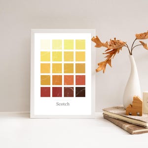 Scotch Color Guide, Types, Tips, Cheatsheet, Poster, Sign, Gift, Home ...