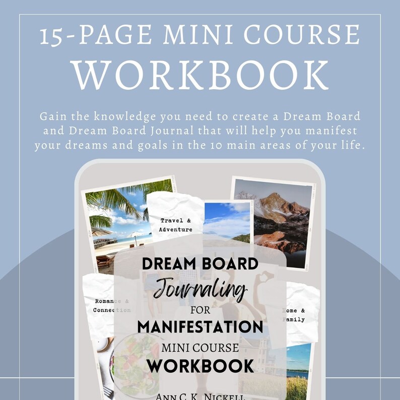 Dream Board Kit, Law of Attraction, Vision Board, Manifestation Course ...