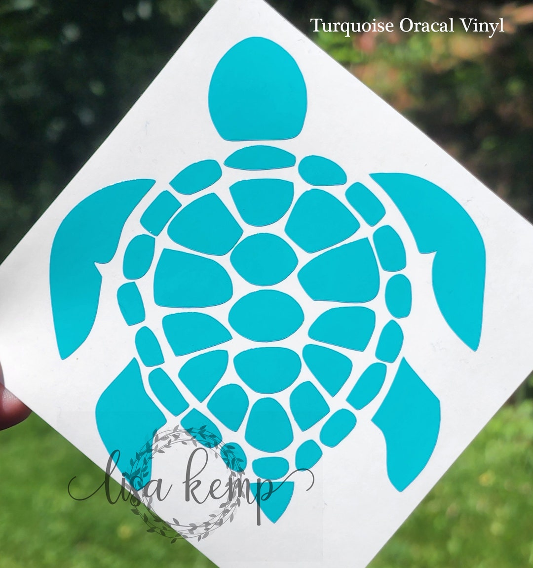 Sea Turtle Decal, Turtle Car Decal, Car Decal, Camper Decal, Oversized ...