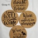 Cork Coasters With Wine Sayings - Etsy