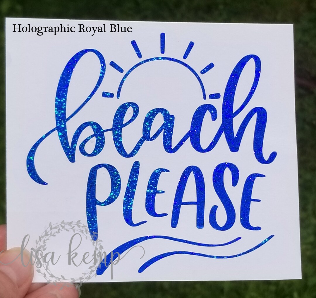 Beach Please Decals, Car Window Decal, Laptop Decal - Etsy